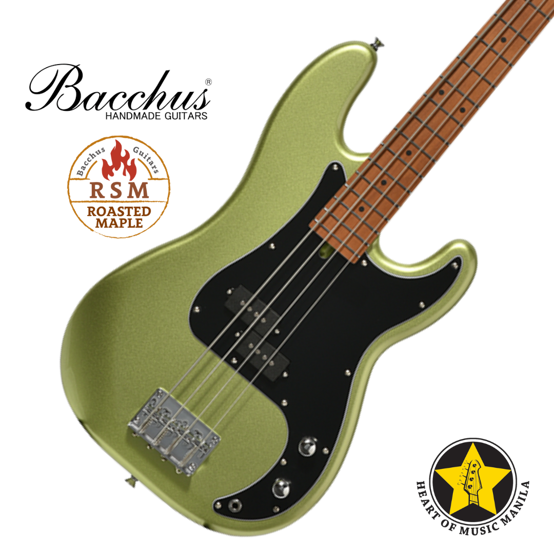 Bacchus BPB-1DX RSM/M FGRM Precision Bass Guitar – Roasted Maple Neck ...